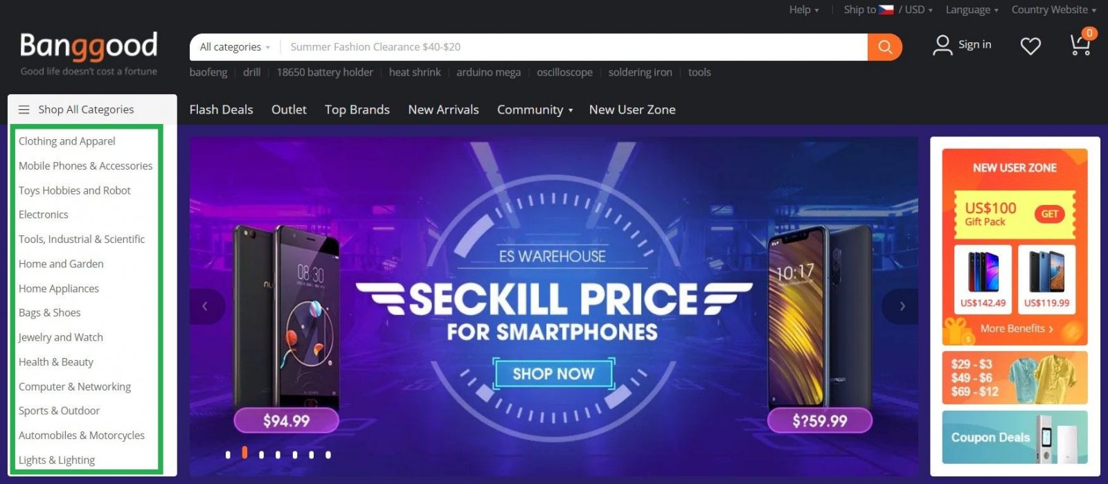 Čínský e-shop Banggood.com – CZ sklady a jak z nich nakupovat? - Slevove.cz