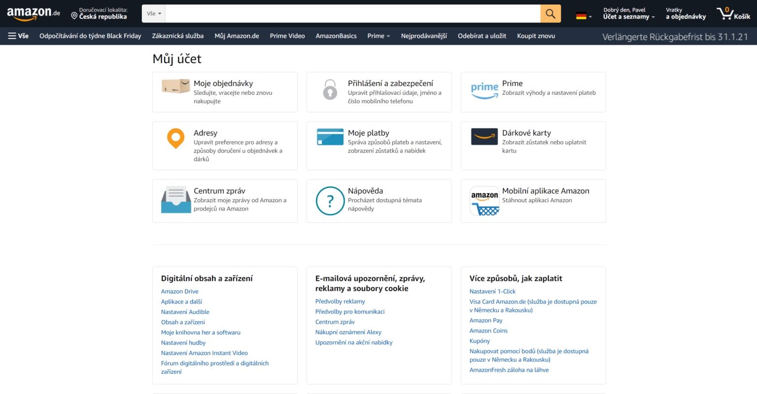 Amazon.de – jak nakupovat, vrácení zboží, reklamace - Slevove.cz